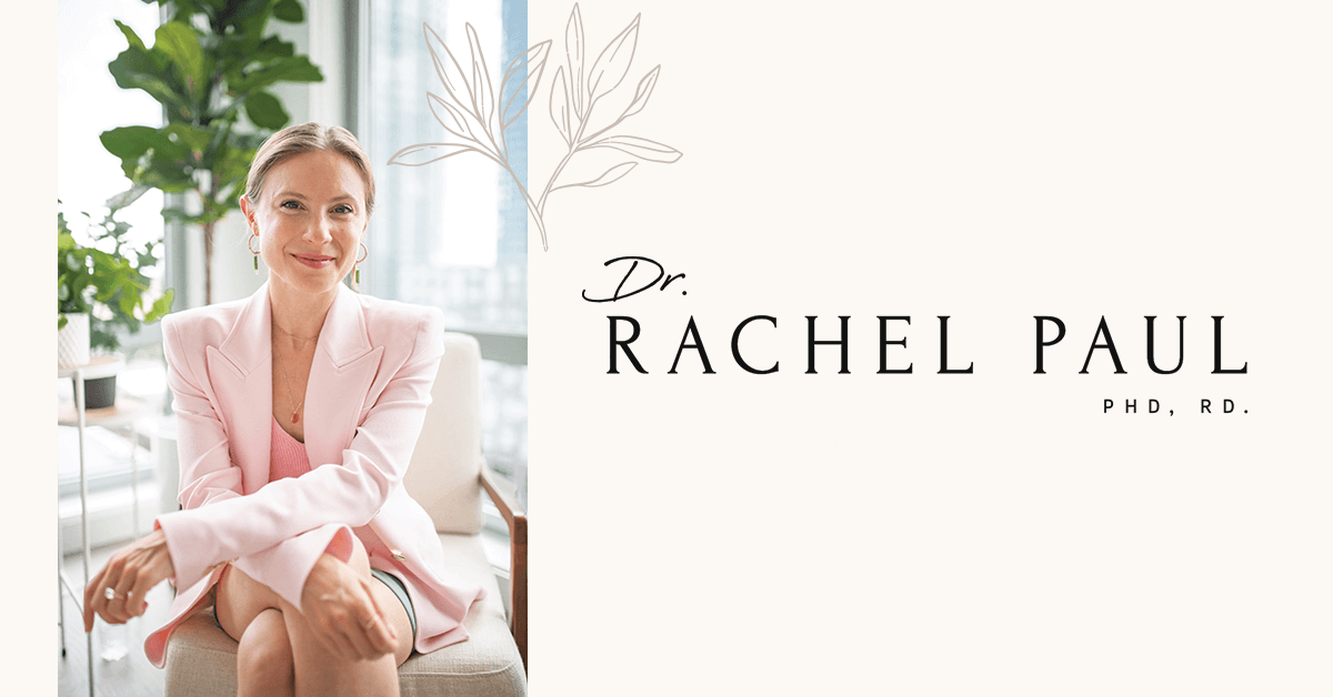 Dr. Rachel Paul. PhD, RD